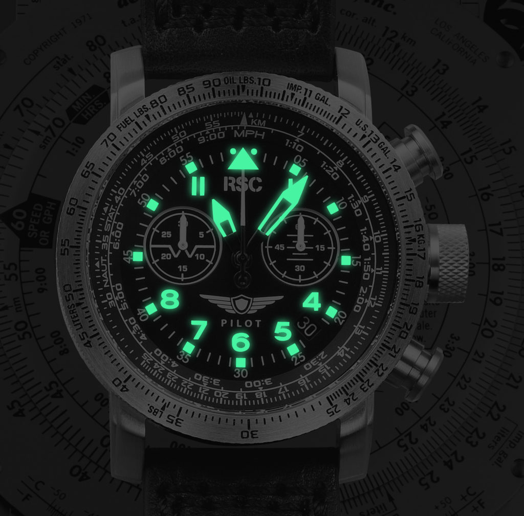 Flight Computer Pilot Watch - RSC Pilot's Watches
